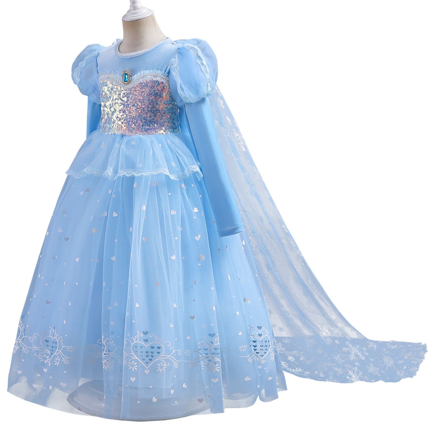 Best price for Fancy Blue Princess Gown TV & movie Costume Children ...