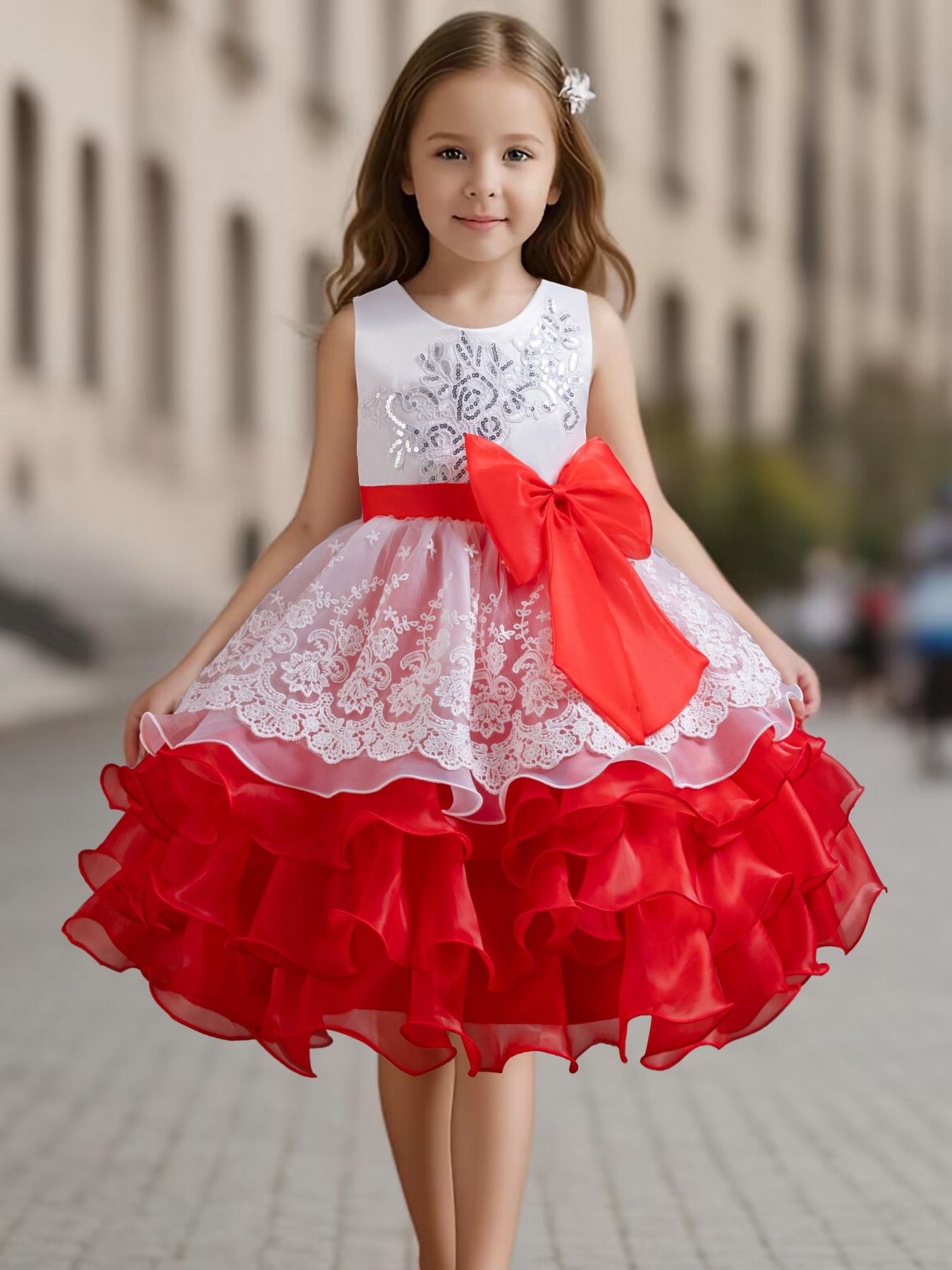Best price for Western style fluffy princess kid prom dresses flower ...