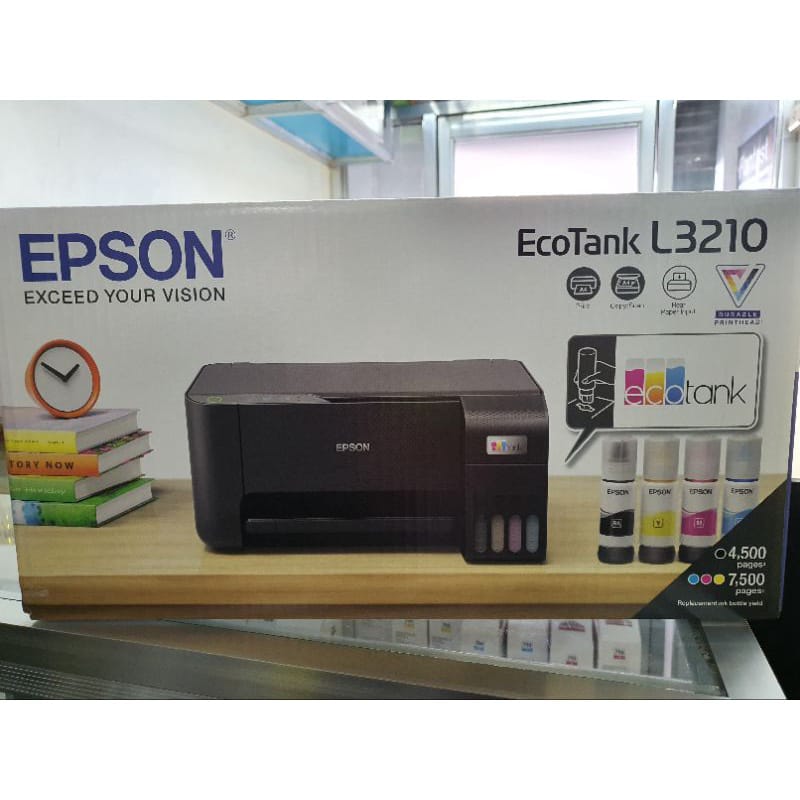 Best price for EPSON ECO TANK L3210 PRINTER - Color A4 All-in-One Ink ...
