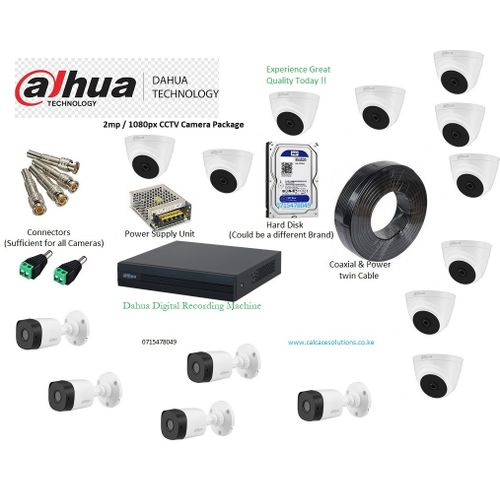 Best price for Dahua 15 CCTV CAMERAS Complete Package With 2TB (2000GB ...