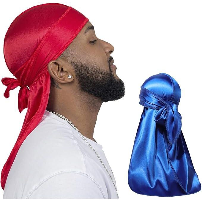 Best price for 2 Pieces Silky Durag Pack for Men Women Waves, Premium ...