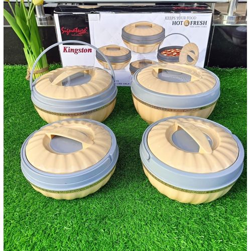 Best price for Signature 4 pc hot pot set of 4 Ivory