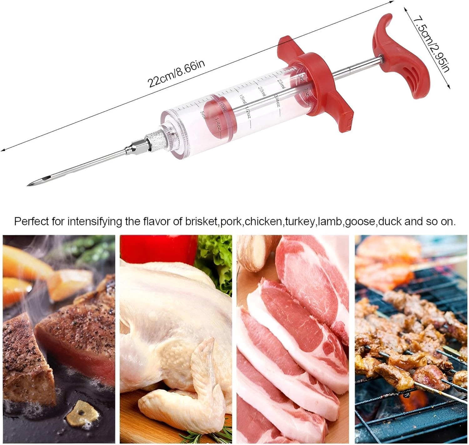 Best price for Kitchen BBQ Meat Barbecue Seasoning Marinade Injector ...