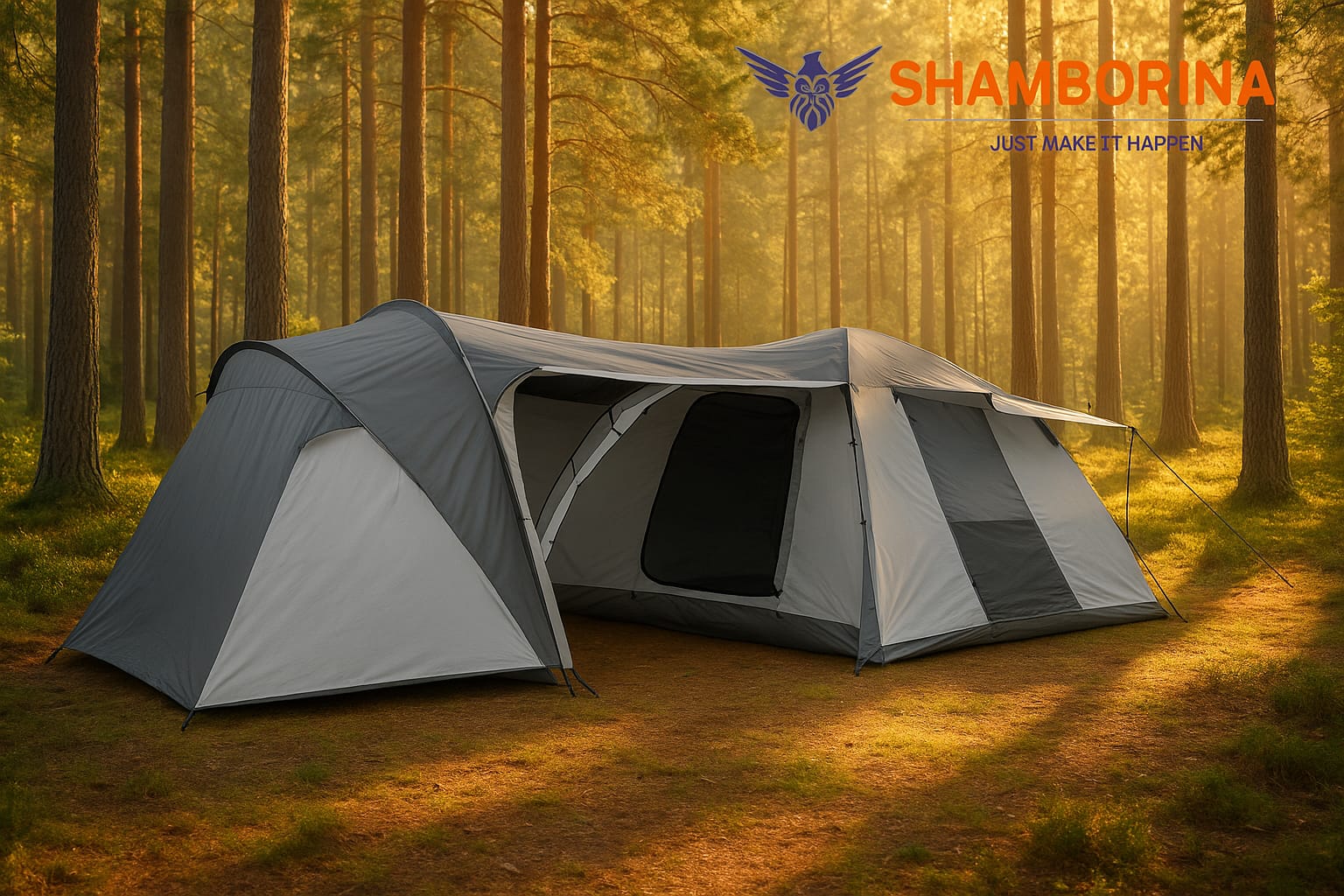 Best price for 6-10 Persons Shamborina Family Tent/ 3 in 1 Design 2 ...