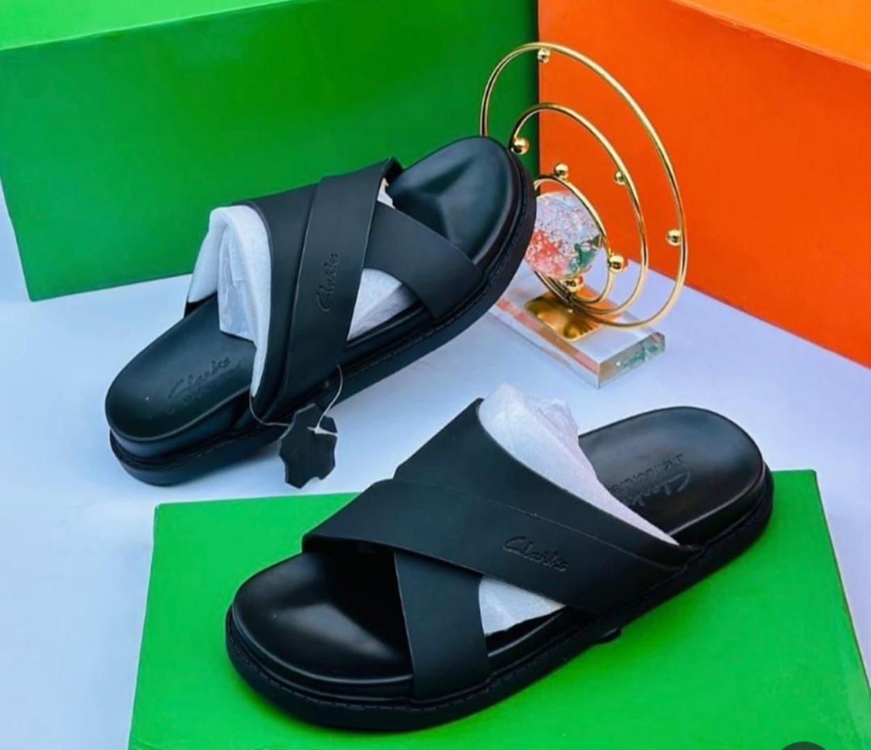 Best price for ORIGINAL LEATHER CLARKS MEN OPEN SLIDES VERY COMFORTABLE ...