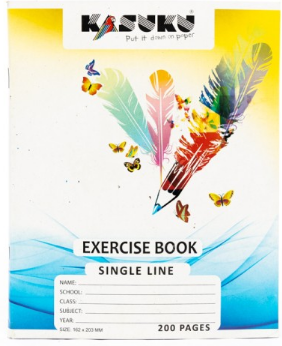 Best price for A5 Kasuku exercise book single line 200 pages 12 Pcs