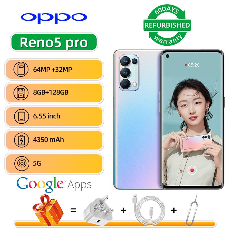 Best price for Refurbished OPPO Reno 5Pro(Reno 5 pro) 5G 6.55 inch ...