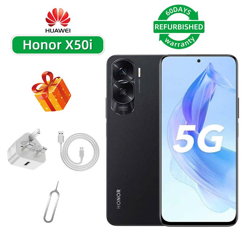 Exclusive discounts for Refurbished Phone Honor X50i 5G CPU MediaTek Dimensity 6020 6.7-inch ...