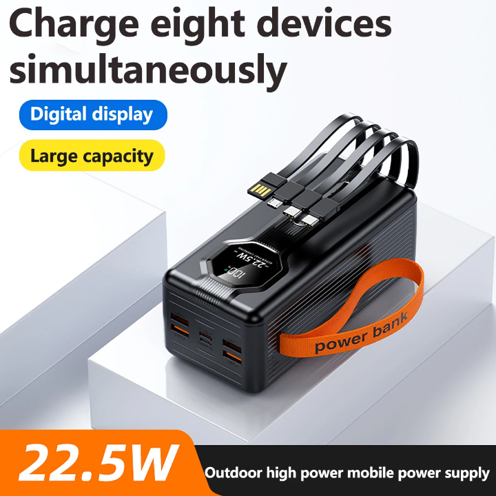 Best price for Fast Charging powerbank with inbuilt charging cables ...