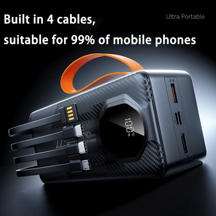 Best price for Fast Charging powerbank with inbuilt charging cables ...