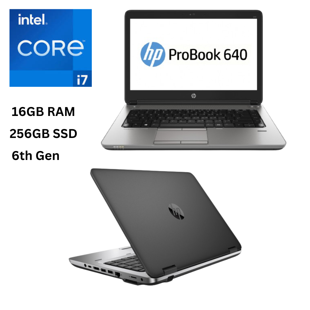 Best price for HP ProBook 640 G2 Core i7 6th Gen 16GB RAM 256GB SSD 14 ...