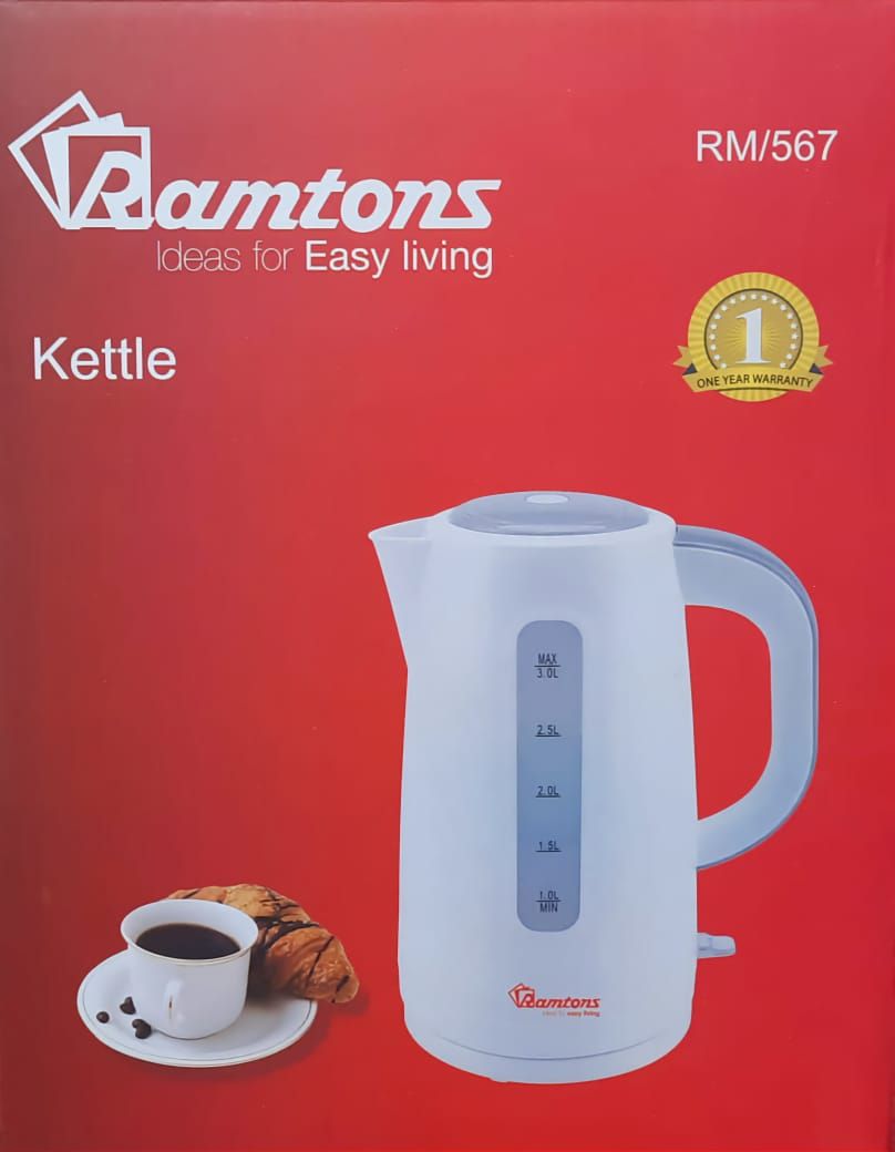 Best price for RM/567 - 3LT Corded Kettle - White .Capacity:3.0L Auto ...