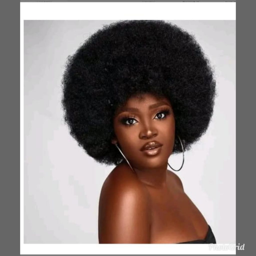 Best price for Afro baby wig Color-Black Length-4 inch 1000235387