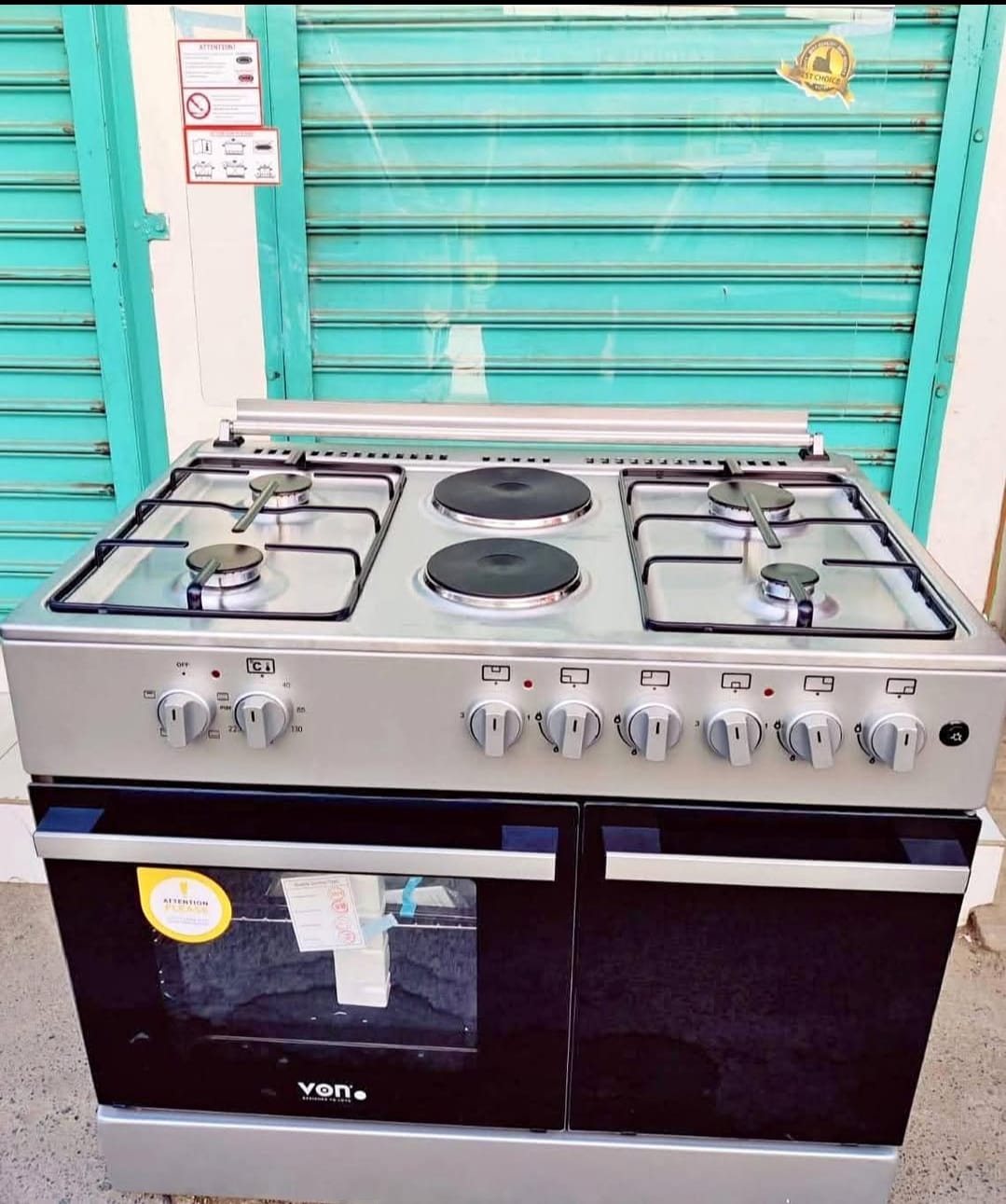 Best price for 60*90 Von 4+2 With Gas Compartment Standing Cooker ...