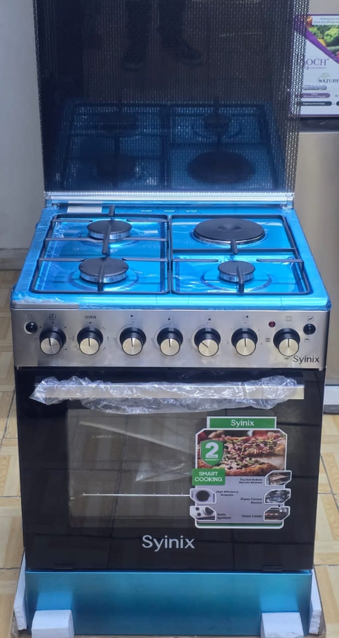 Best price for Syinix 60 by 60 3+1 Standing Cooker With Electric Oven ...