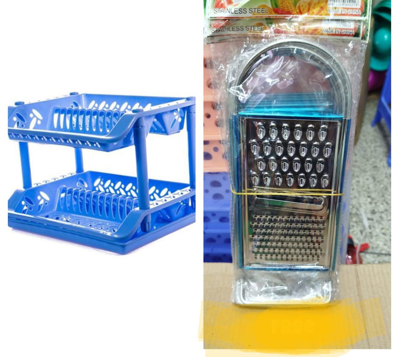 Best price for blue plastic dish drying rack and a 5-in-1 manual ...