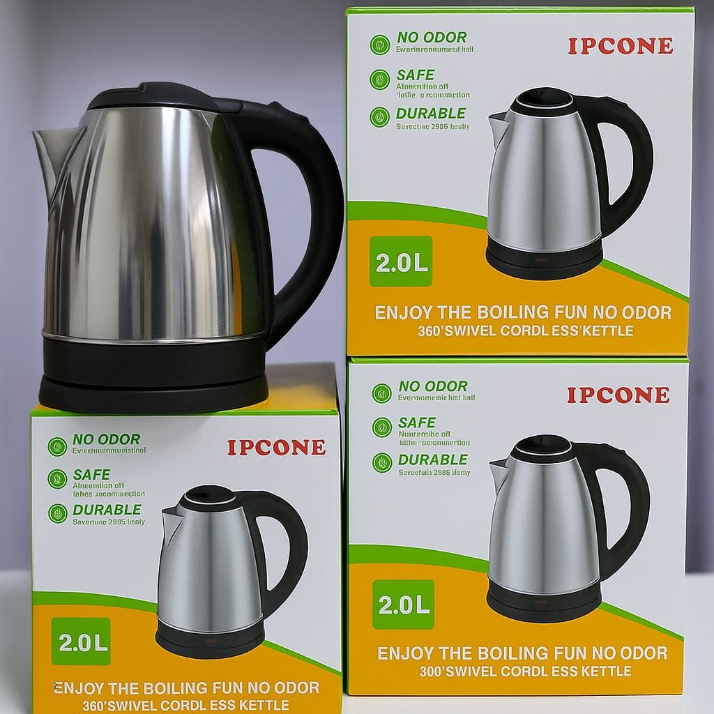 Best price for 🎇IPCONE QUALITY 1500W 2.0L Electric Kettle 360 degrees ...
