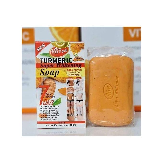 Best price for VEET GOLD Tumeric Super Whitening Soap. anti dark spot ...