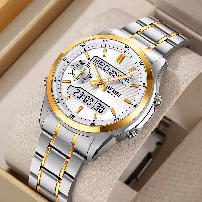 Best price for Men's Digital analogue dual time wrist watch with alarm ...
