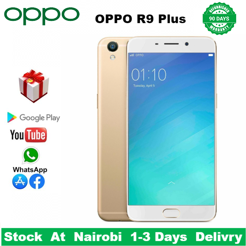 Best price for Refurbished OPPO R9 Plus Smartphones 64GB+4GB 6inch AMOLED display 16MP+16MP ...