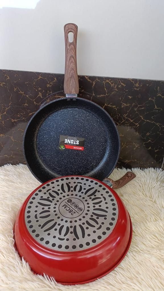 Best price for Stone Non Stick Granite Heavy Duty Deep Frying Pan Color ...