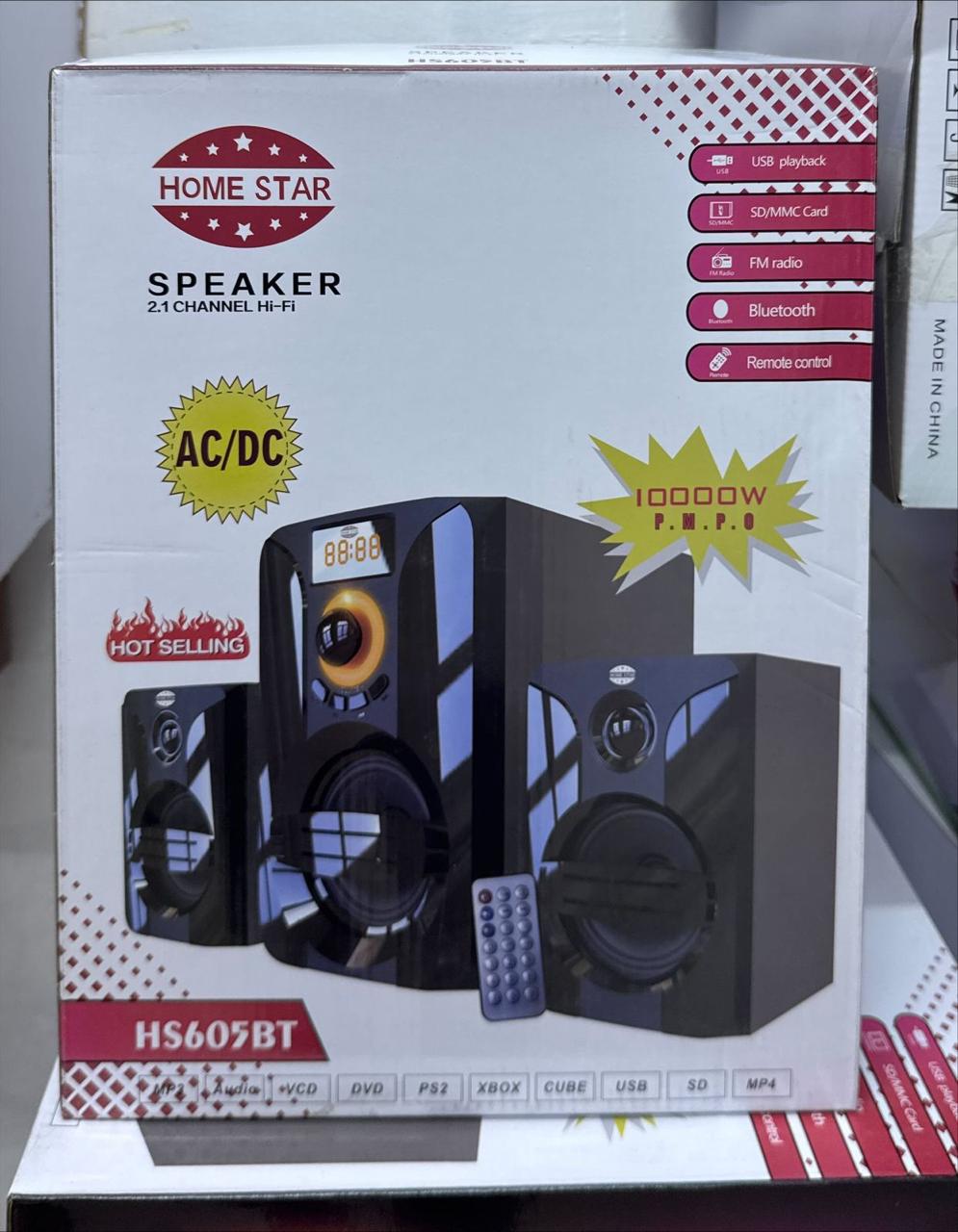 Best price for Homestar HS605BT 2.1 Channel Multimedia Speaker System Color-Black 1001398430