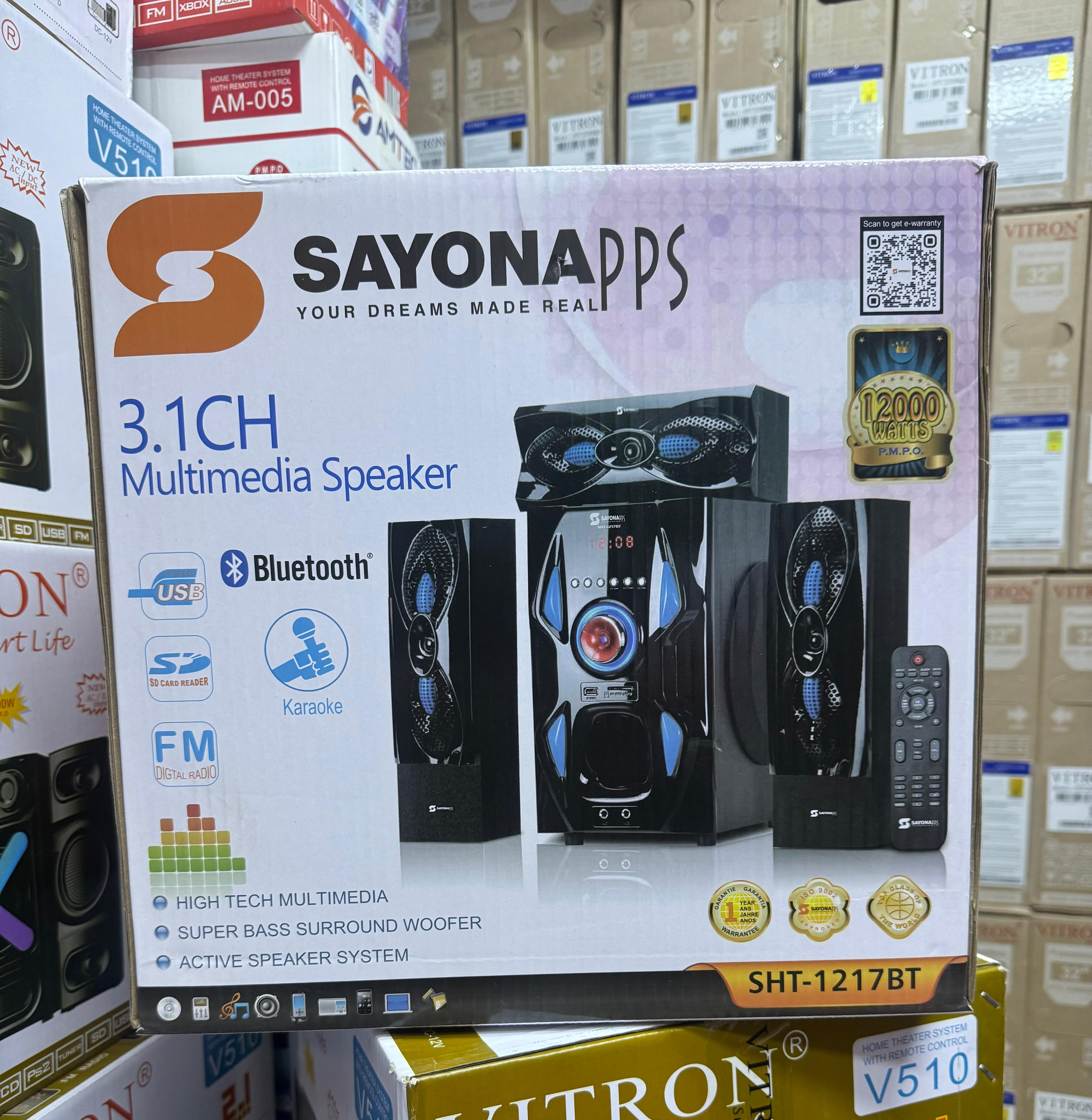 Best price for SAYONA SHT-1217BT 3.1 CHANNEL MULTIMEDIA SPEAKER SYSTEM ...