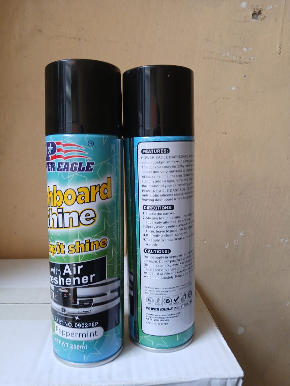 Best price for POWER EAGLE DASHBOARD & COCKPIT SHINE PEPPERMINT Color-250ML 1001116284