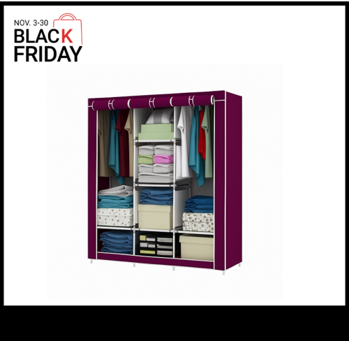 Best price for 3 Columns mettalic wardrobe large Assemble Closets ...