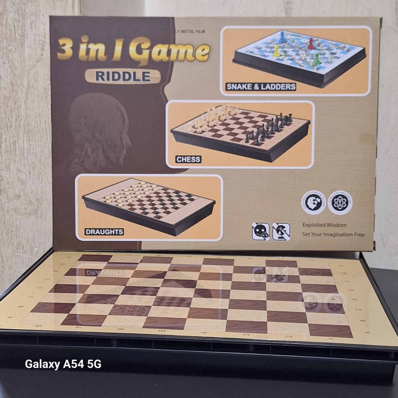 Best price for 3 in 1 Game chess,draughts,snake and ladder.Made of ...