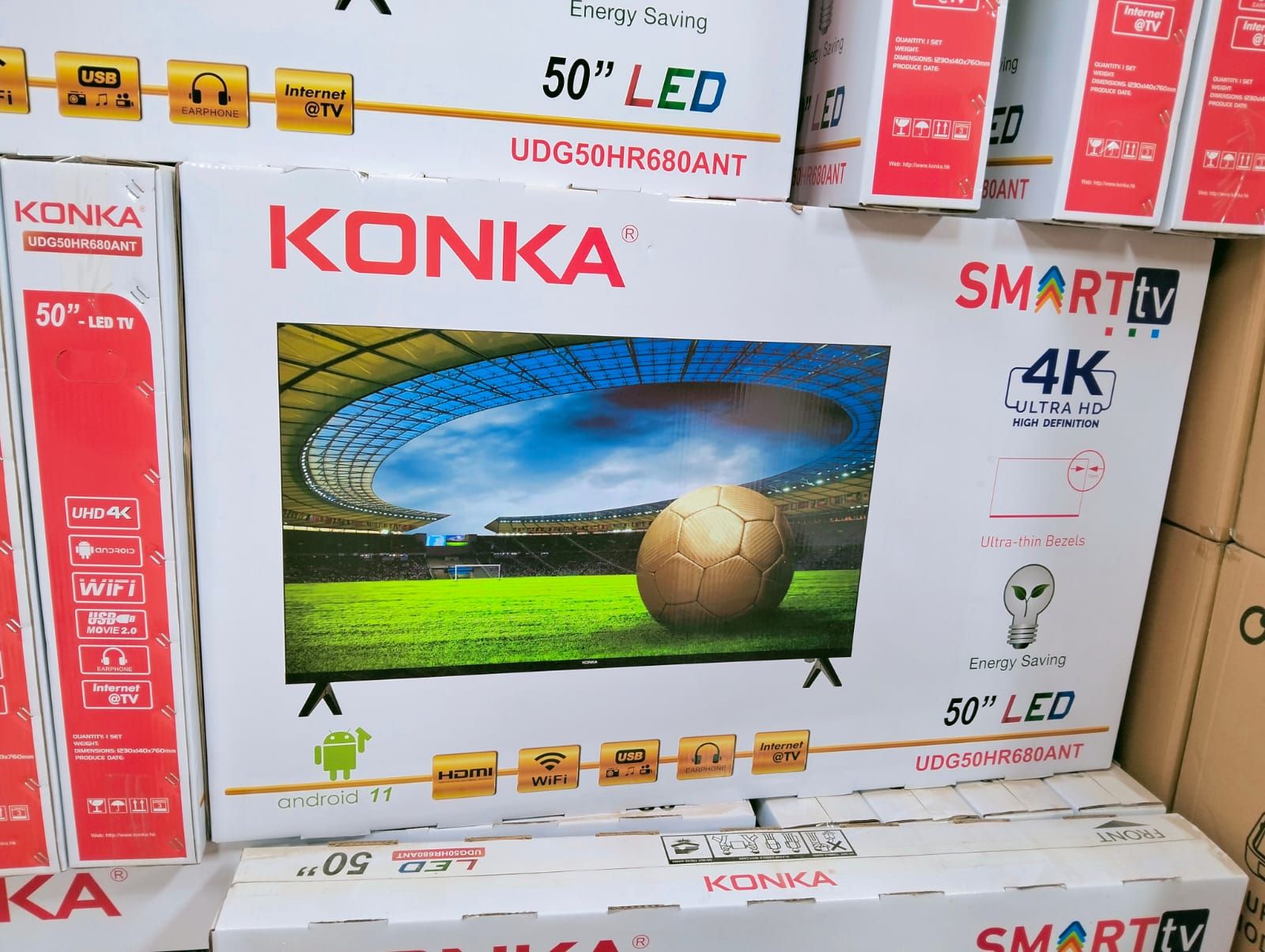 Best price for 50" Inches konka smart android 4 k frameless tv. High ...