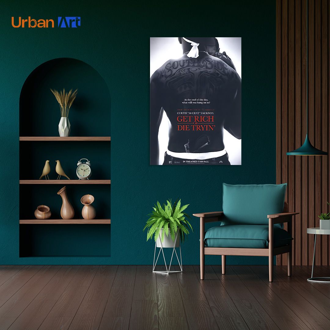 Best price for 50 Cent 'Get Rich' Wall Art Print Size-Small (30 cm x 42 ...