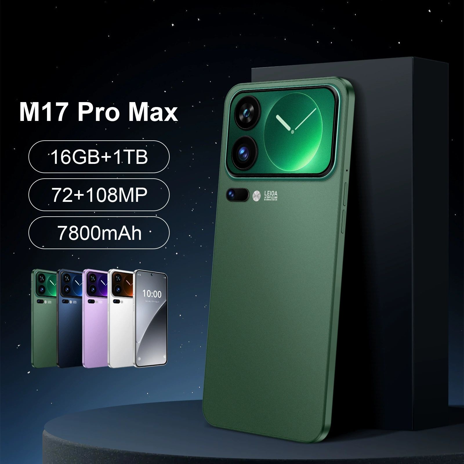 Best price for New M17 Pro Max Unlocked Phone 6.8" Large Screen 3+16GB ...