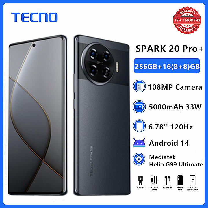 Best price for Tecno Spark 20 Pro + 6.78" 120Hz Curved AMOLED 256GB ...