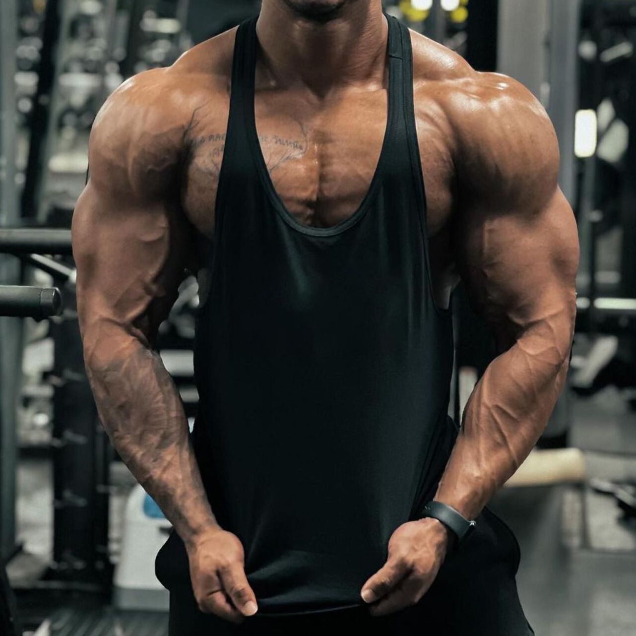 Best price for Mens Y Back Tank Top Low Price Custom Print Cotton ...