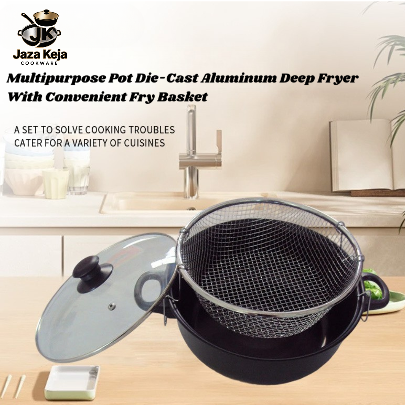 Best price for Jaza Keja Cookware 1Set 22cm /24cm Nonstick Marble Cast ...