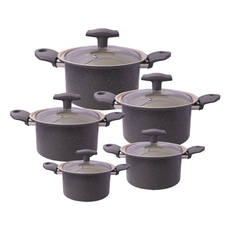 Best price for 【On Sale】HotChef Set of 10PCS Non-stick Soup Pot Set ...