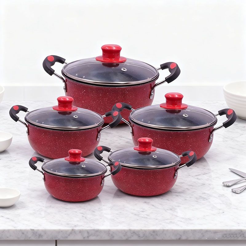 Best price for HotChef Set of 10PCS Non-stick Iron Marble Coating ...
