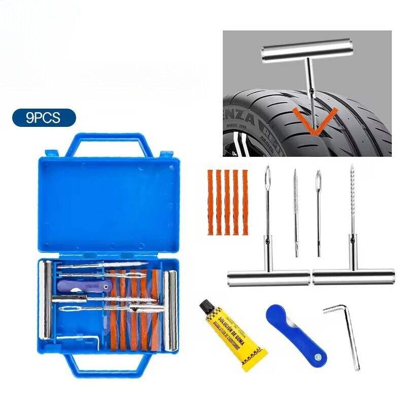 Best price for 12pcs Metal Car Tire Repair Tool Set Motorcycle Vacuum ...