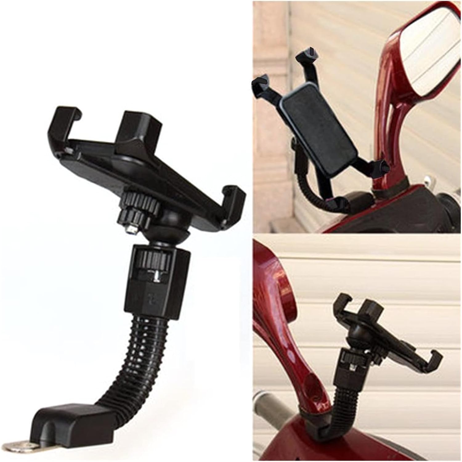 Best price for Motorbike Mobile Smart Phone Holder Motorcycle Rearview Mirror Angle Adjustment ...