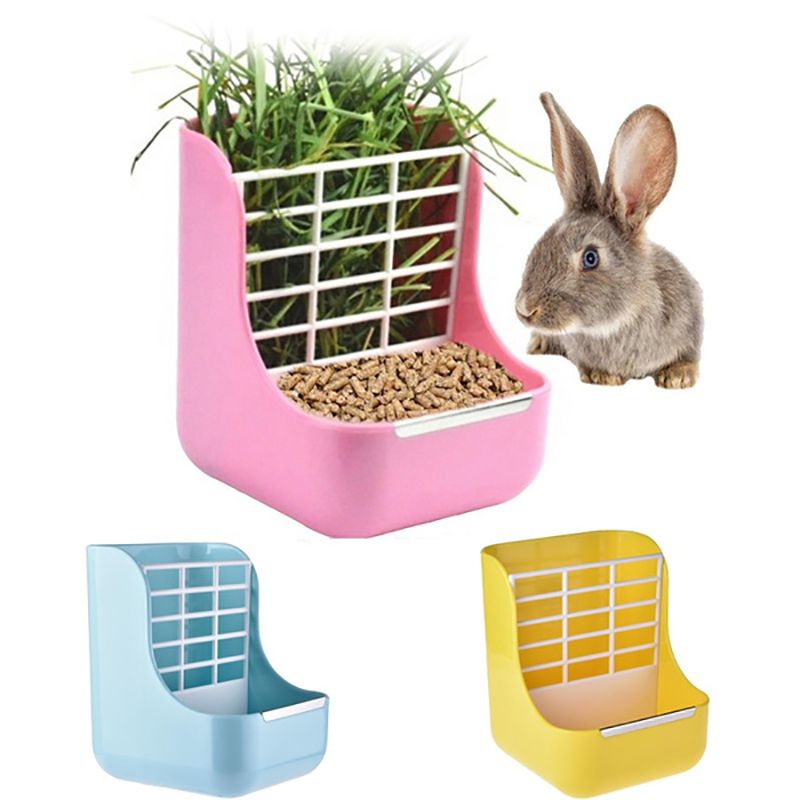 Best price for 2in1 Plastic Grass Bowl Rack Hay Cat Small Animals Bowl ...