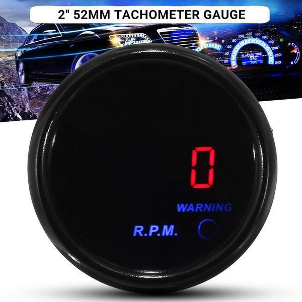Best price for NEW 2" 52mm 0-9000RPM Tachometer Tacho Gauge Digital LED ...
