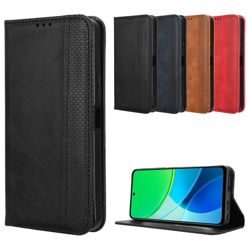 Best price for Wallet Flip Cover For Vivo Y19S Leather PU Phone Case ...