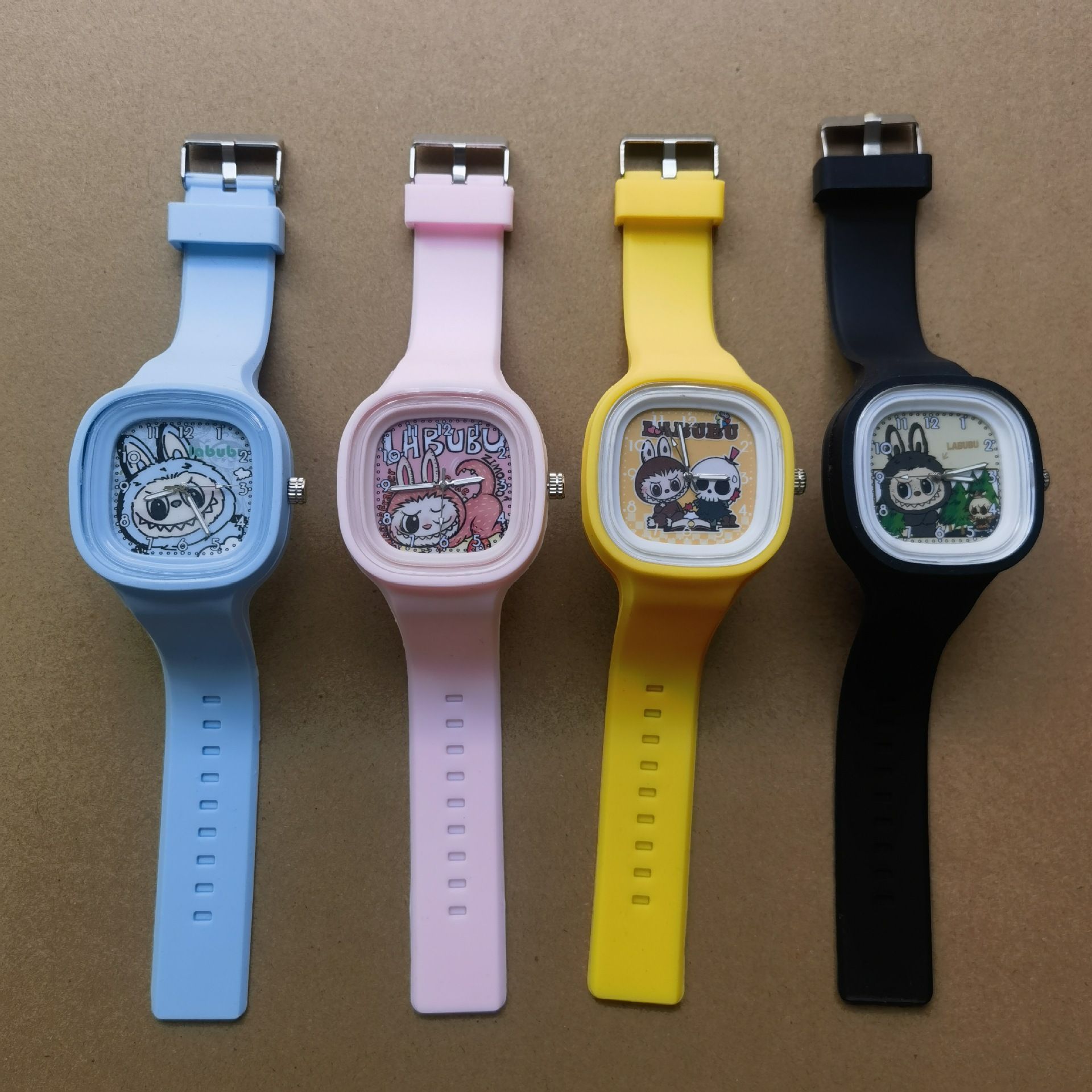 Best price for New style jelly square silicone watch, Labubu quartz ...