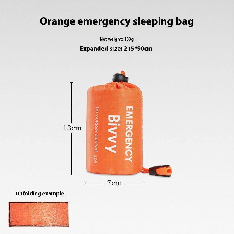 Best price for PE aluminum orange first aid sleeping bag simple cold ...