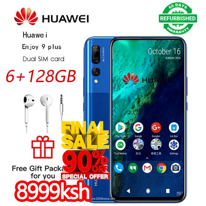 Best price for Refurbished huawei Y9 2019 6+128GB phone 100%Original Mobile Phone Smart Huawei ...