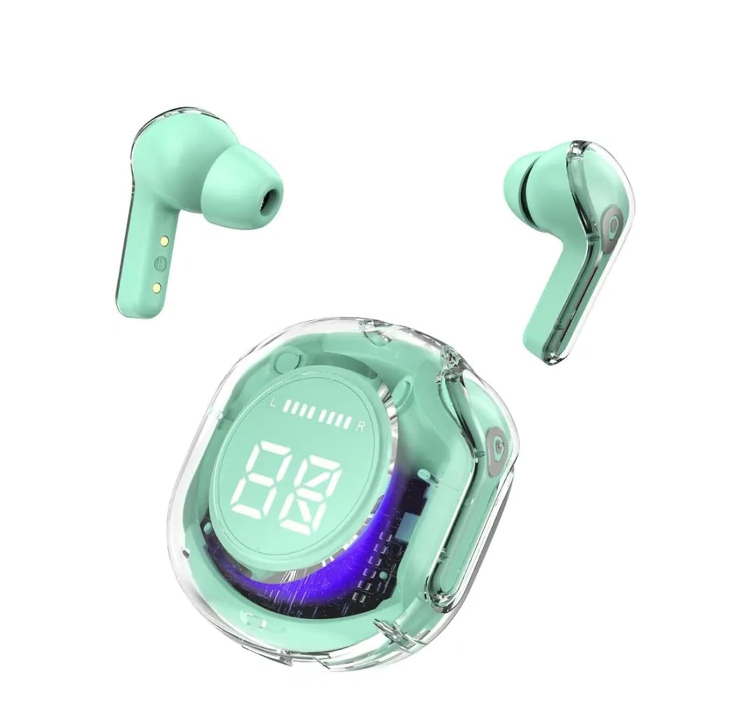 Best price for Earphone V5.3 ENC Earpods Tws Earbud Transparent shell ...