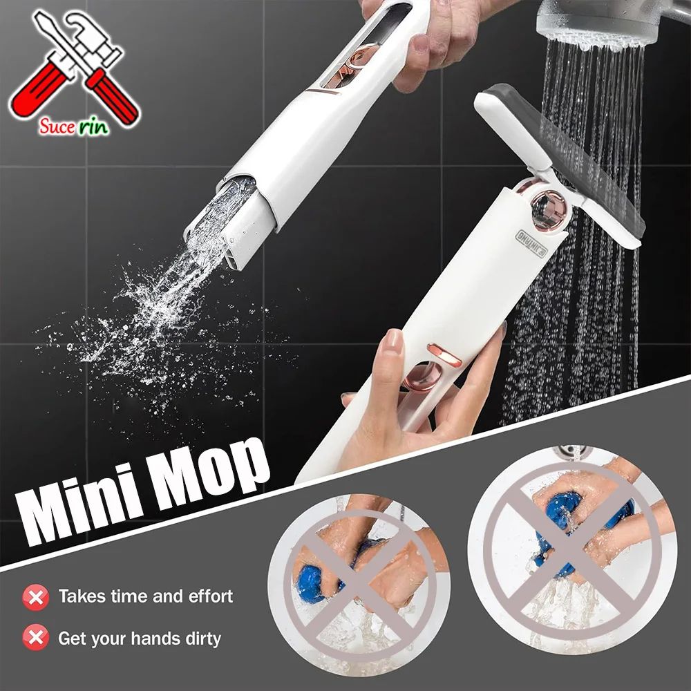 Best price for 1-3Pcs Mini Mop Powerful Squeeze Mini Mop Folding with ...
