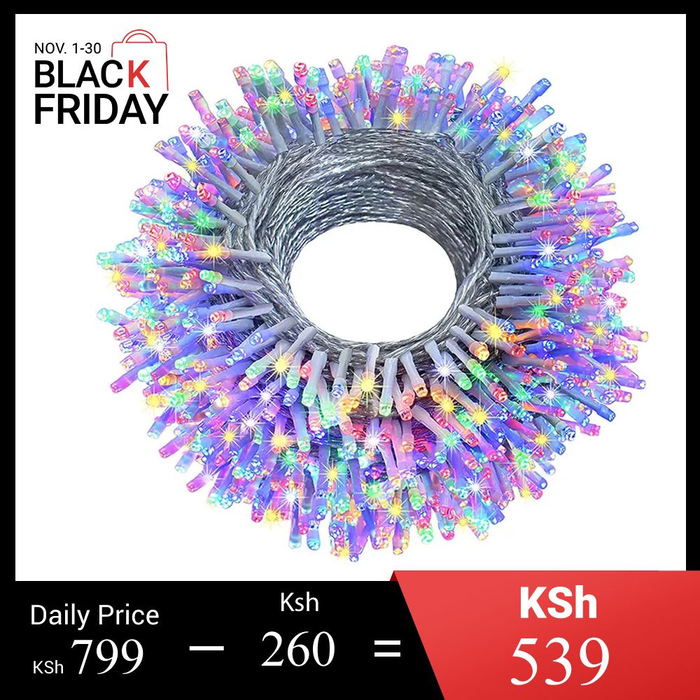 Black Friday Discounts for Led String Lights 10M Column Shape 100LED ...