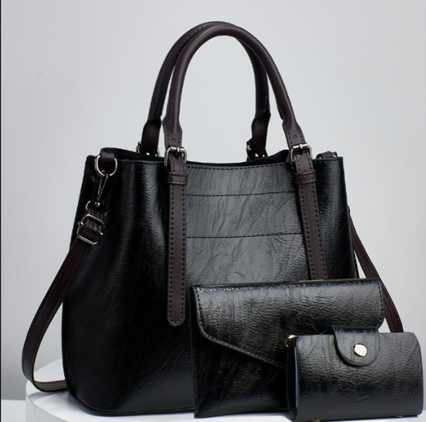 Best price for Denique Solid Strap Scales Print 3pcs set Hobo Leather Bags